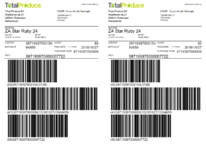 Client-specific SSCC labels - Palletlabel